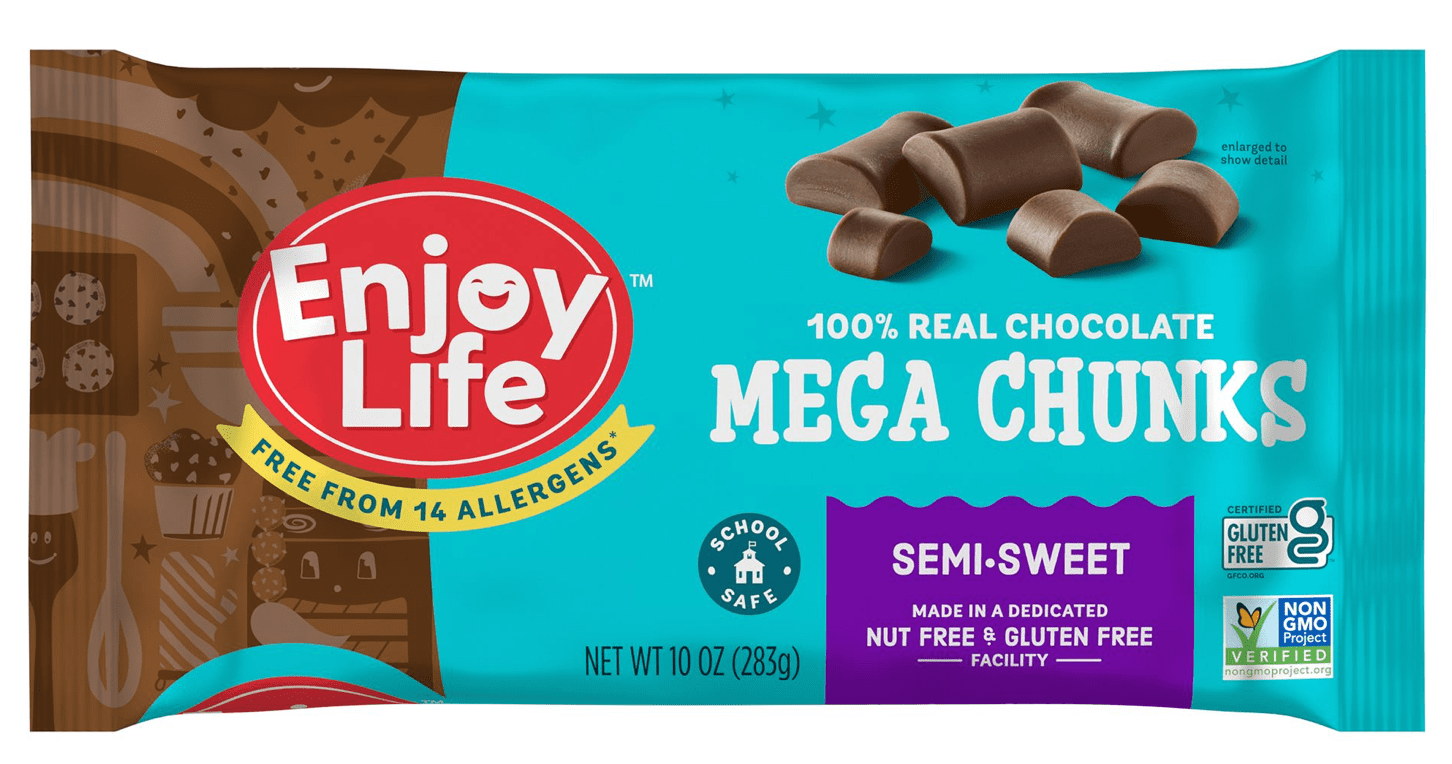 Enjoy Life Semi-Sweet Mega Chunks, Dairy Free Chocolate Chips 10 oz ...