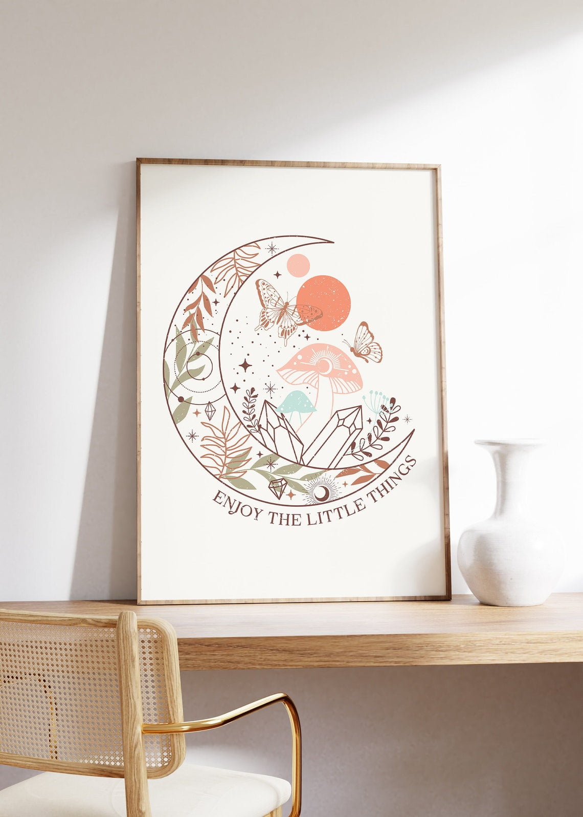 Enjoy The Little Things Poster, Inspirational Quote Poster, Mindful ...