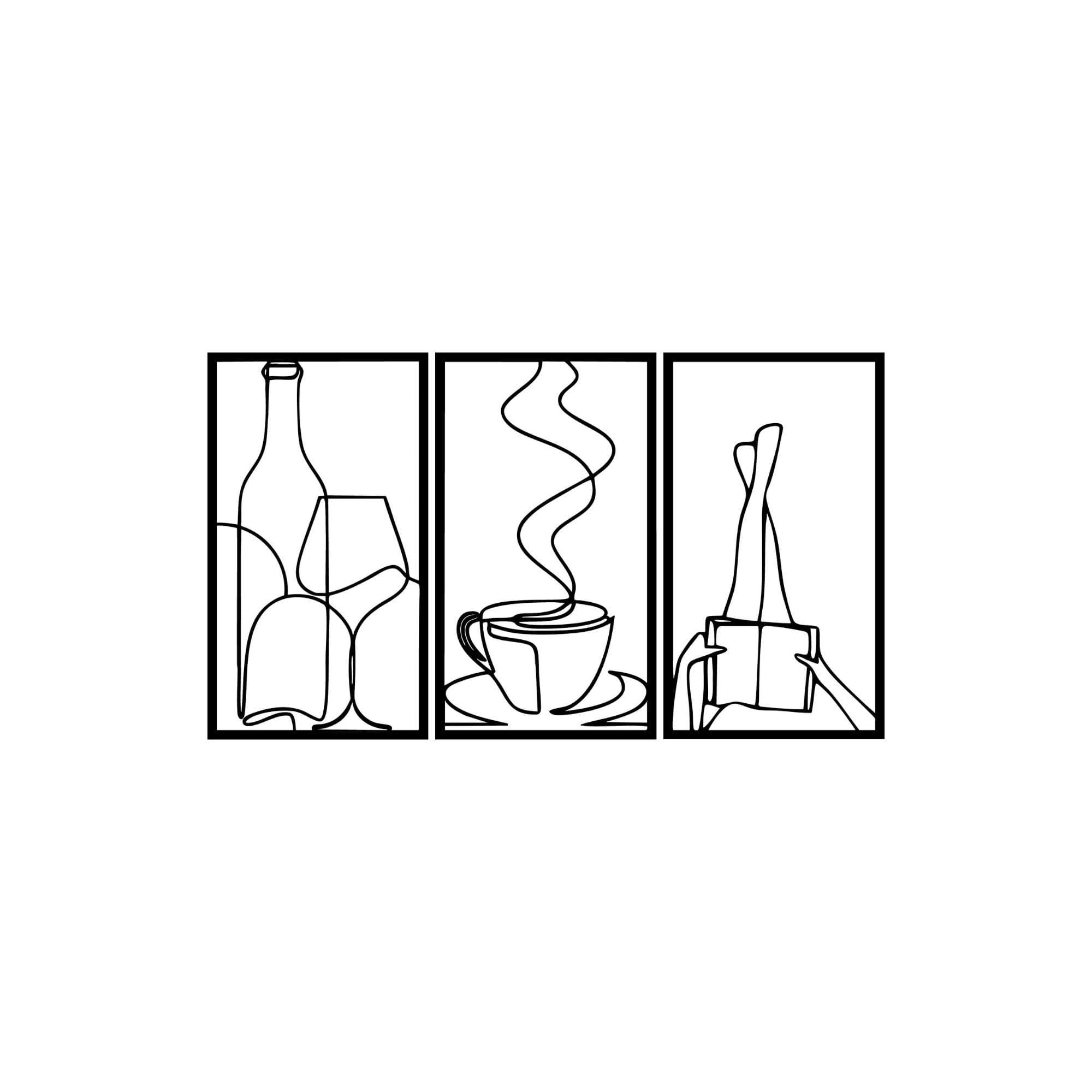 Enjoy Metal Wall Art Sign | 35.43'' x 25.20'' x 0.05'' Wall Art Sign ...