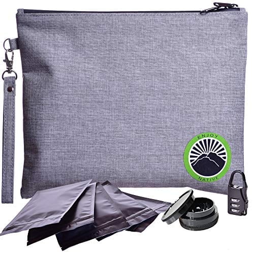 Enjoy Native Gray New 2020 Smell Proof Bag - Odor Proof, Dog Tested ...