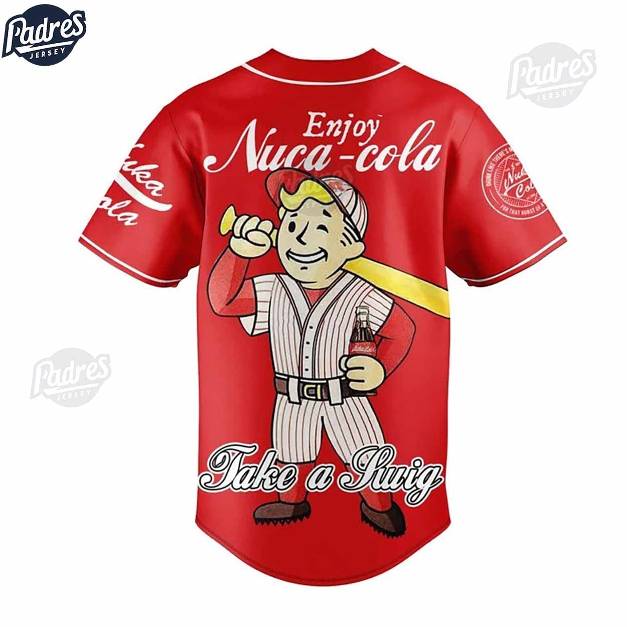 Enjoy Nuka Cola Fallout Custom Baseball Jersey - Walmart.com