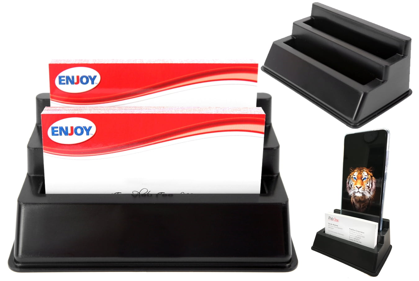 Enjoy Organizer Double Business Card Holder 3 Pack, Business Card ...