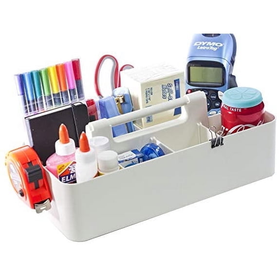 Enjoy Organizer - Portable Divided Storage Caddy -Made in USA (Ivory ...