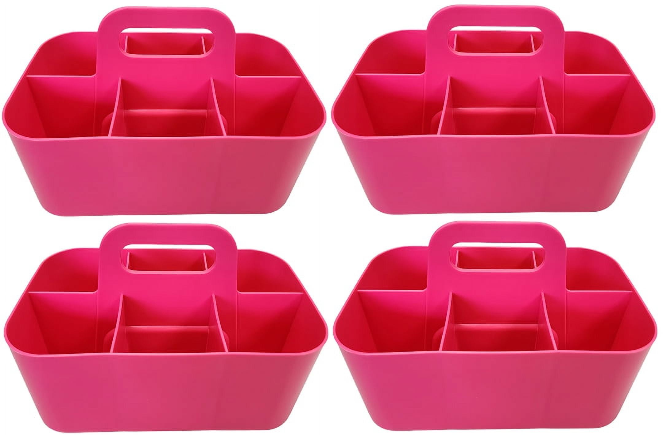 Enjoy Organizer - Small Stackable Plastic Caddy with Handle 6 ...