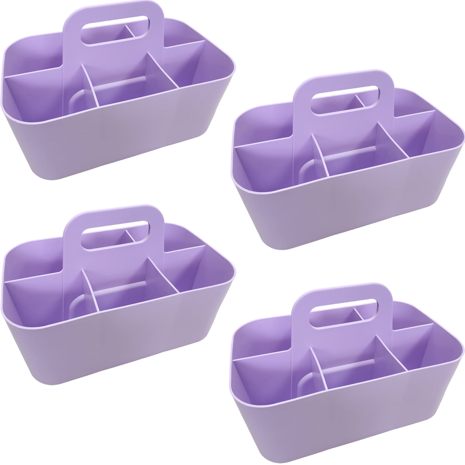 Enjoy Organizer - Small Stackable Plastic Caddy with Handle 6 ...