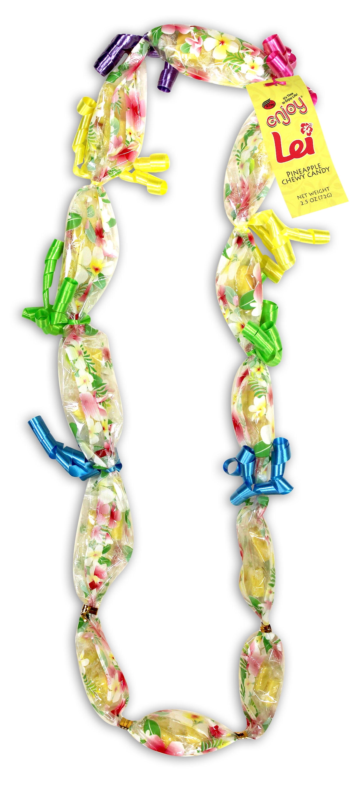 Enjoy Pineapple Chewy Candy Lei, 2.5 oz - Walmart.com