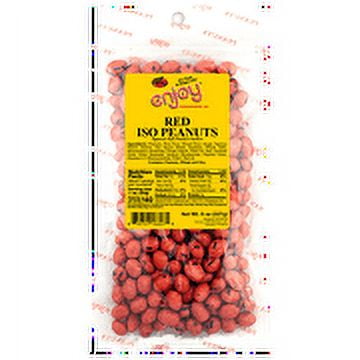Enjoy Red Iso Peanuts (8 oz), Coated Peanuts, Resealable Bag, Contains ...