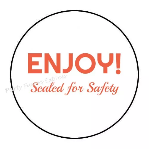 Enjoy! Sealed For Your Safety Sticker Envelope Seals Labels Stickers ...