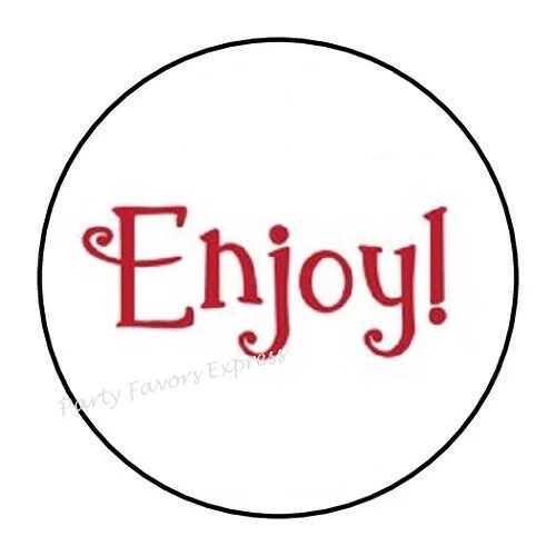Enjoy! Stickers Party Favors Phone Decal Water Bottle Stickers Car ...