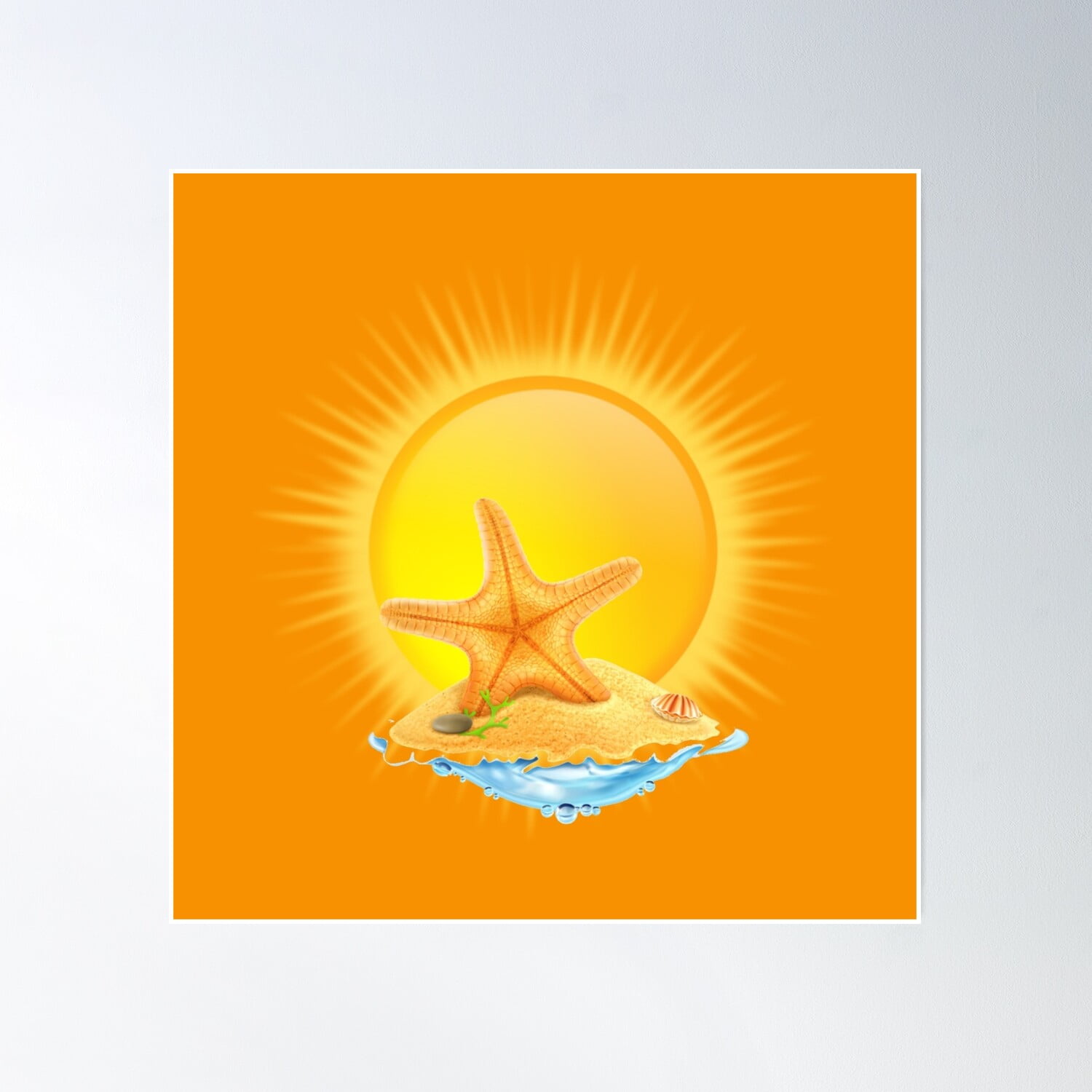 Enjoy Summer And Sunshine! 1108 Poster Wall Art, Modern Wall Decor ...