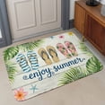 Enjoy Summer Beach Slippers Front Door Mat Indoor Entrance, Ocean ...