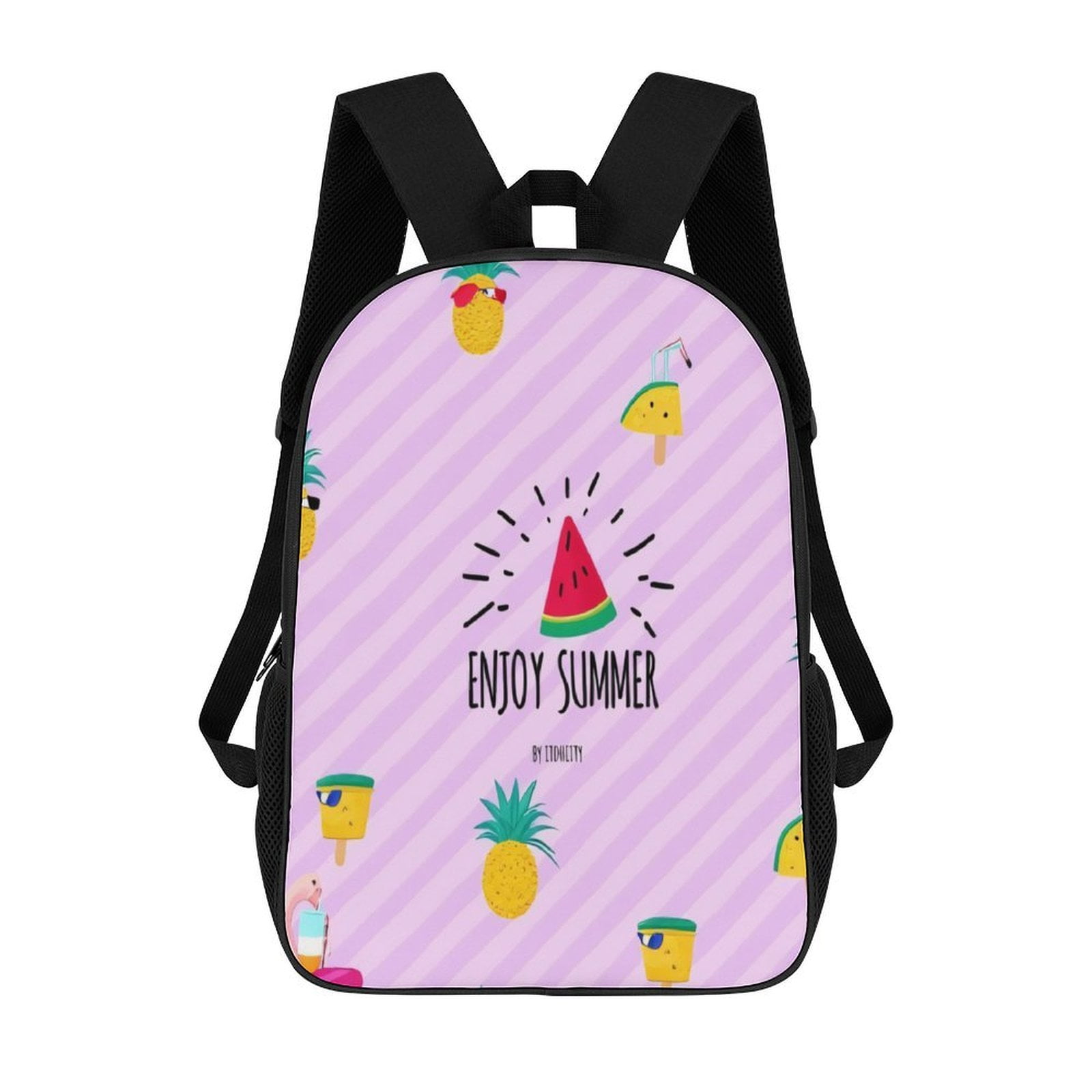 Enjoy Summer Watermelon Pineapple Pattern 17in Backpack 3D Print ...