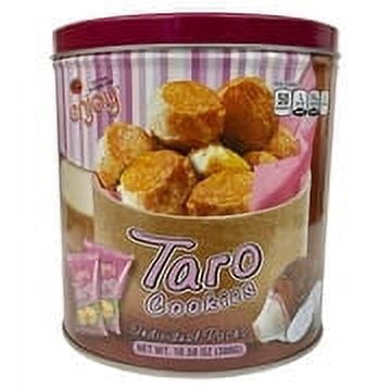 Enjoy Taro Cookies Tin (10.58 oz), Contains Wheat, Coconut, Milk, and ...