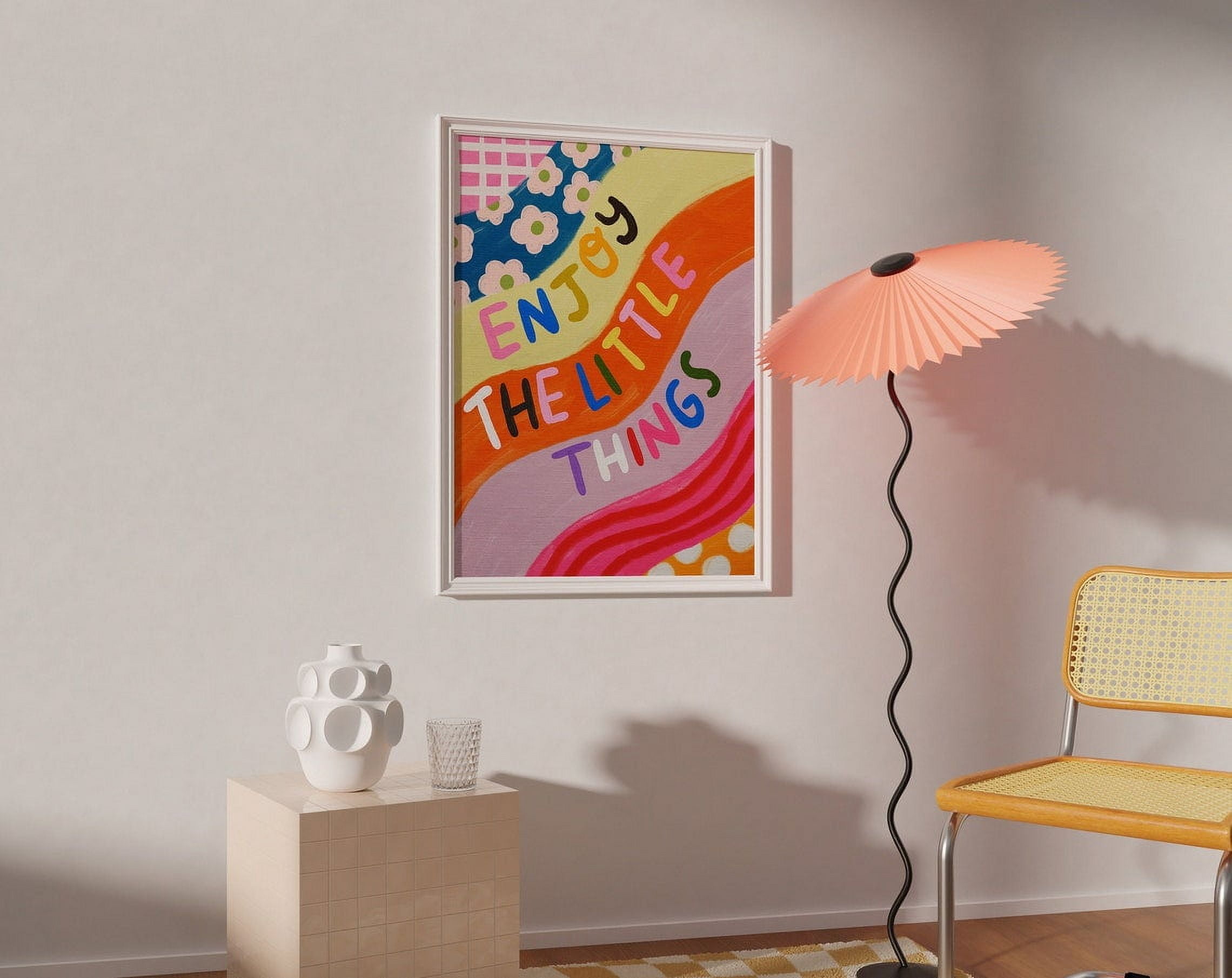 Enjoy The Little Things Poster, Motivational Quotes Typography ...