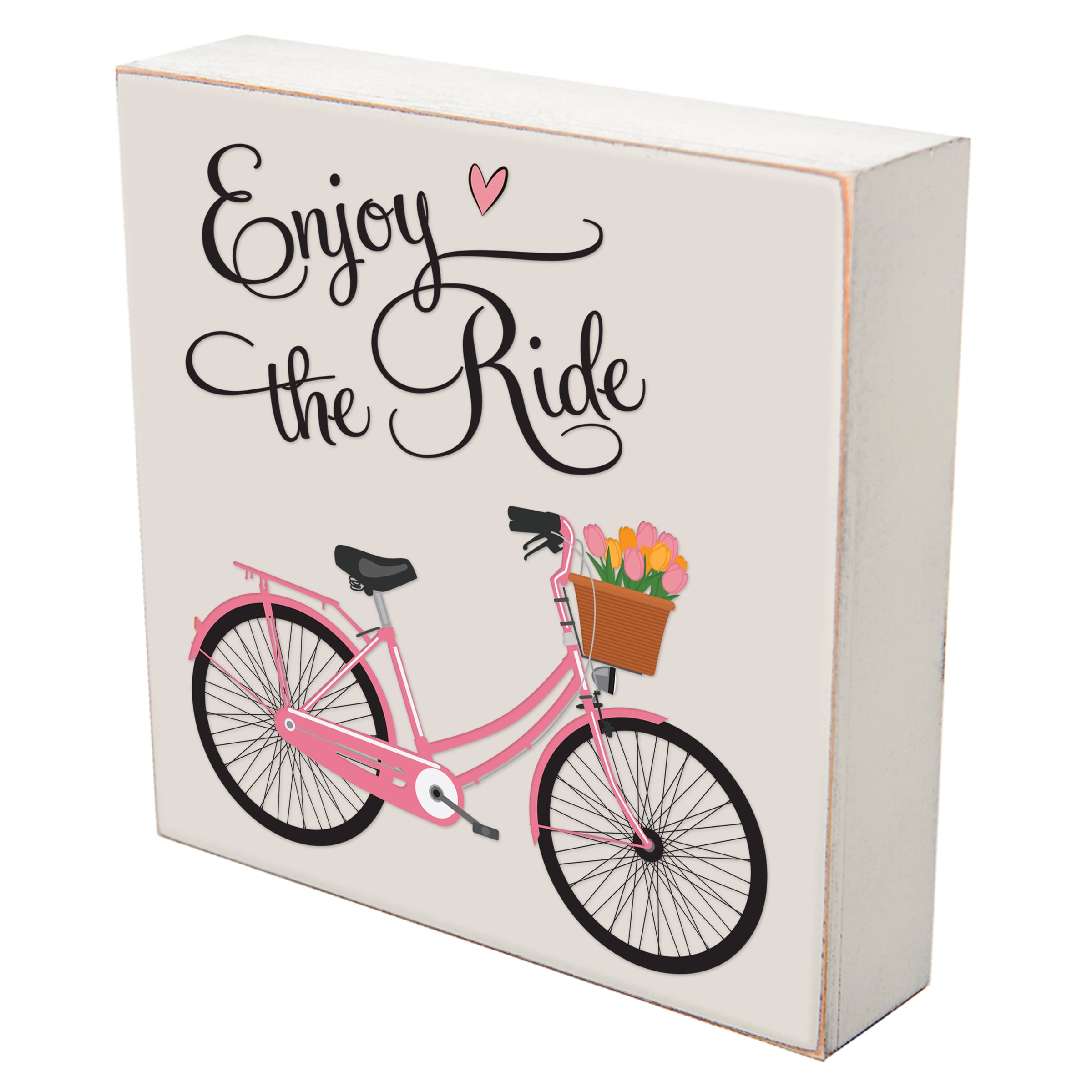 Enjoy The Ride - Bicycle Wall Art Print Sign - Walmart.com