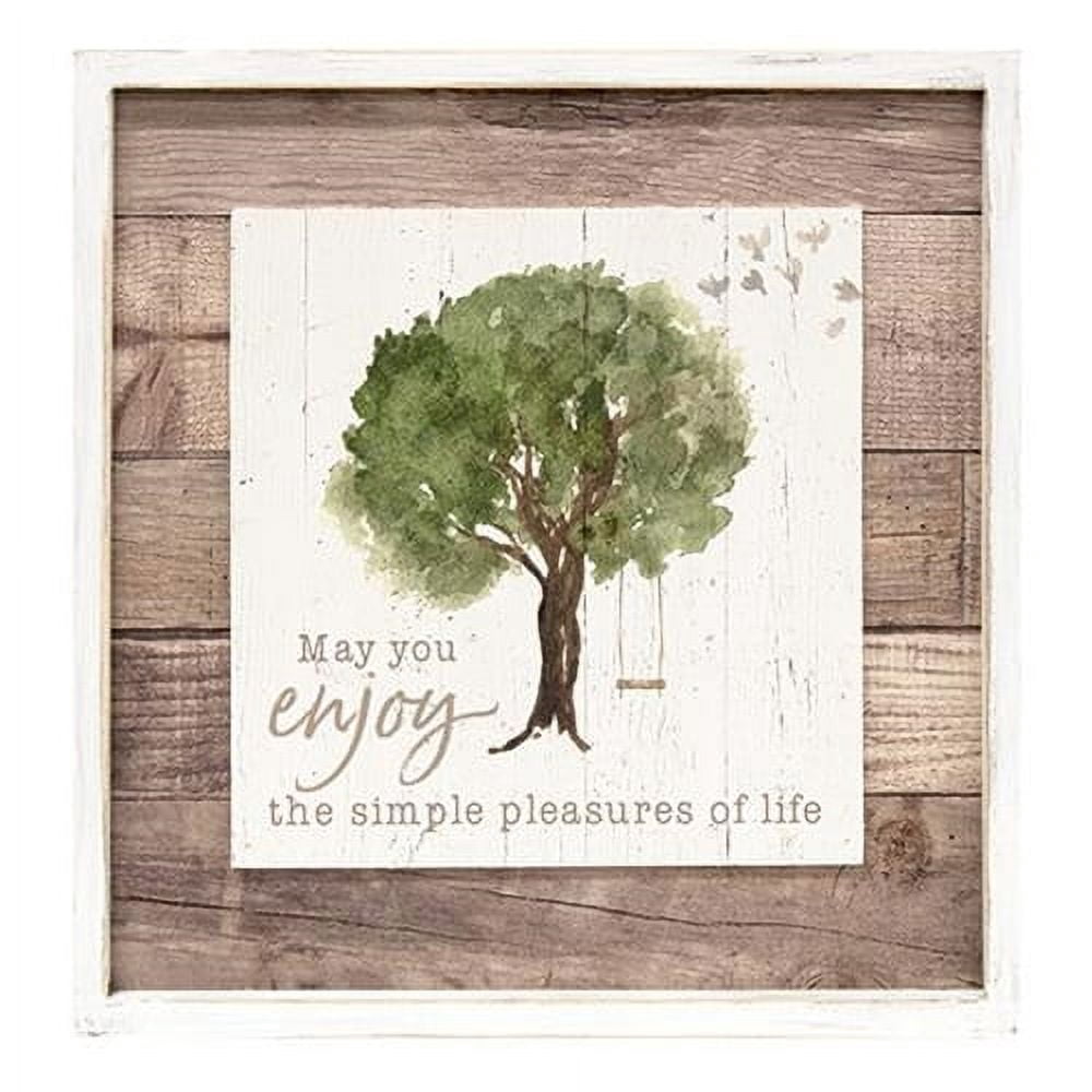Enjoy The Simple Pleasures Framed Sign - Walmart.com
