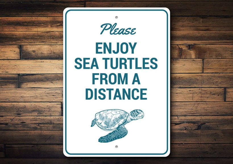 Enjoy Turtles Sign Sea Turtle Lovers Turtle Decor Gifts Metal Turtle ...
