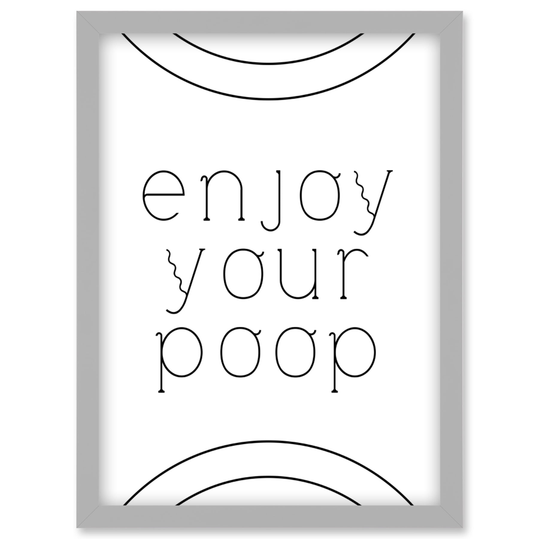 Enjoy Your Poop Funny Bathroom Sign Bathroom Wall Art Toilet Decor ...