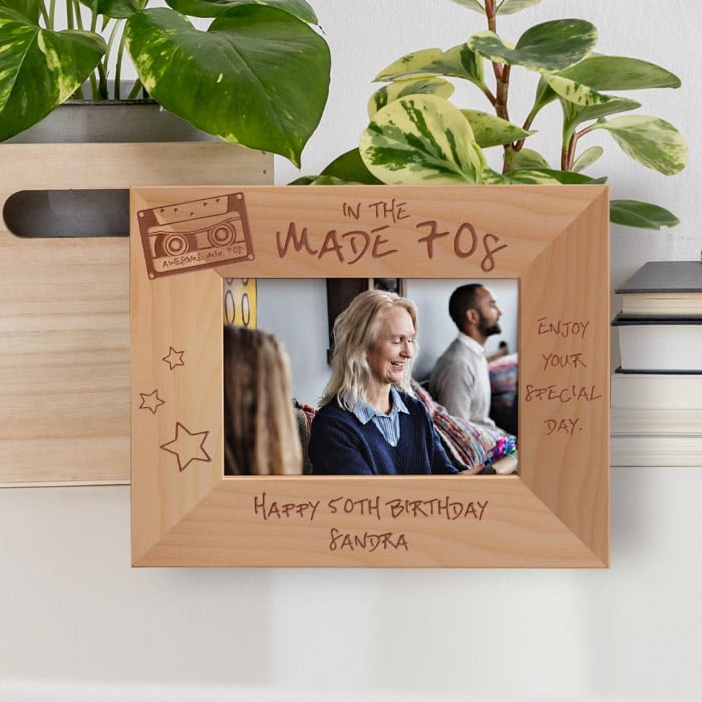 Enjoy Your Special Day Personalized Wooden Frame-5" x 3 1/2" Brown ...