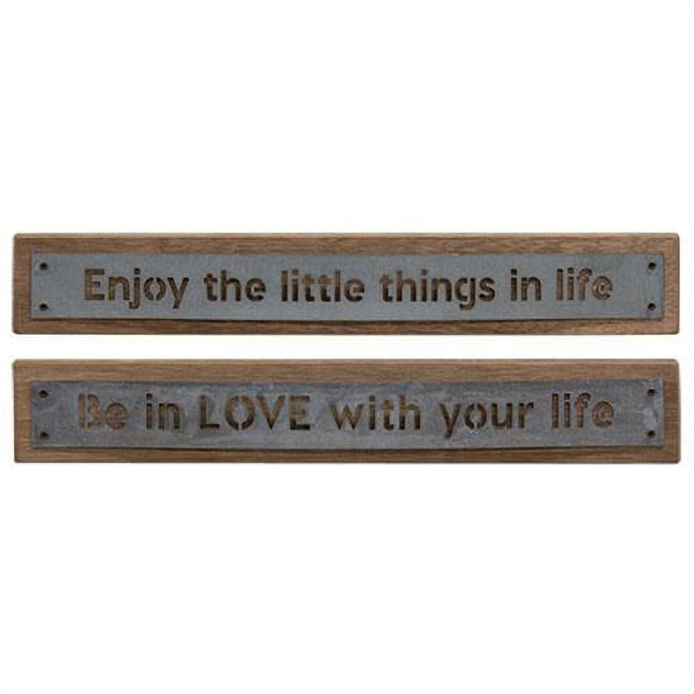 *Enjoy the Little Things Metal Sign 2 Asst. (Pack of 2) - Walmart.com
