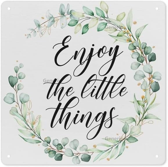 Enjoy the Little Things Sign Art Decor Farmhouse Sign Decor for Home ...