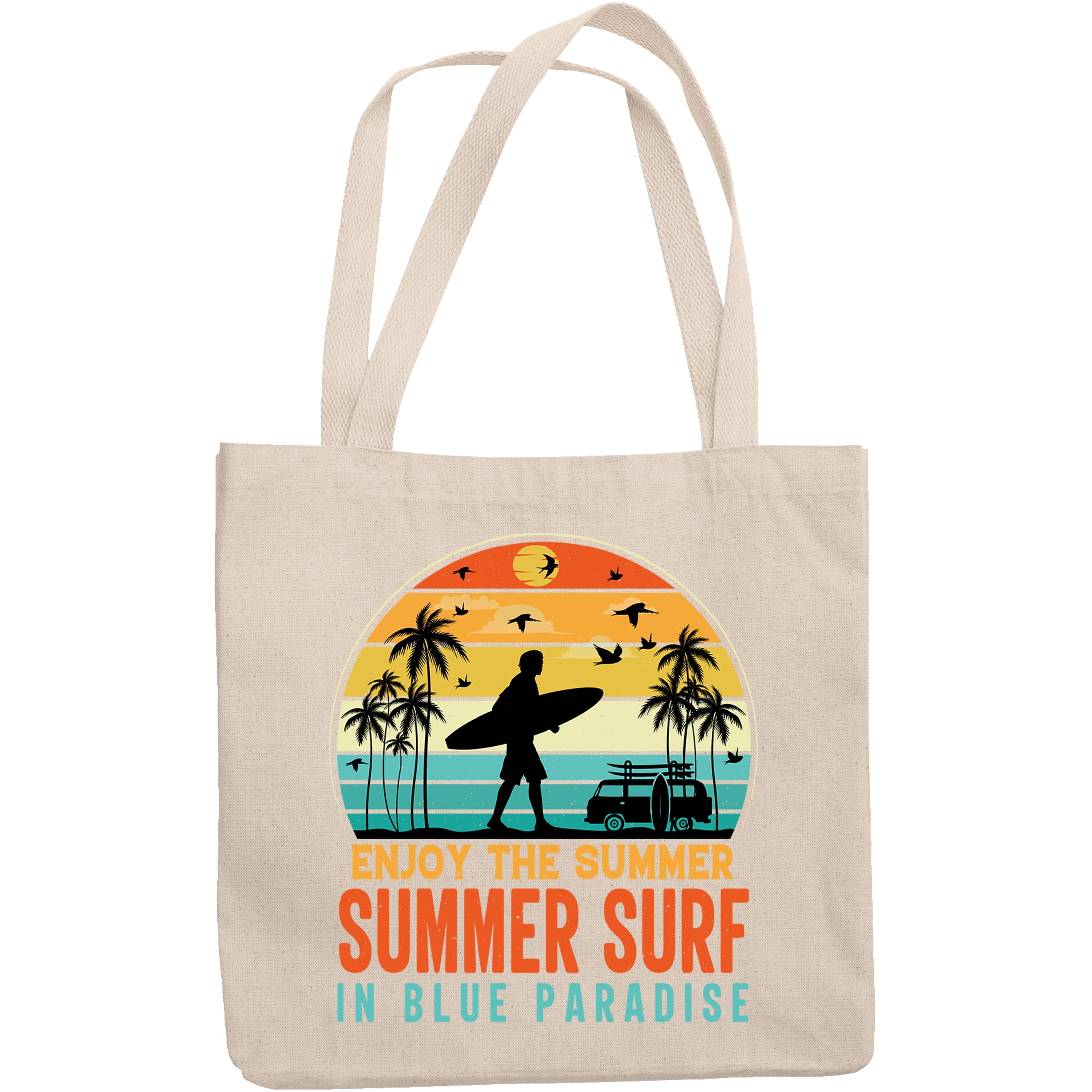 Enjoy the Summer, Summer Surf in Blue Paradise, Surfing Enthusiast or ...