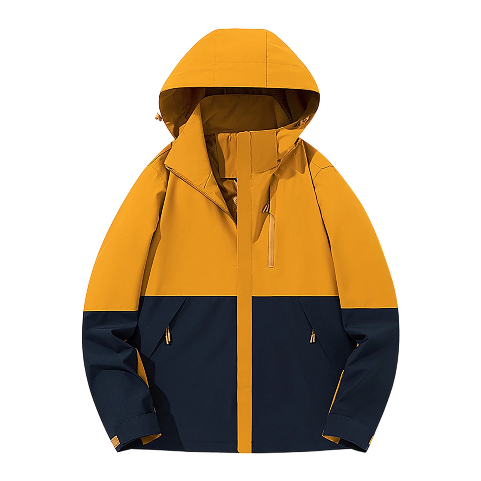 Enjoytime Lightweight Rain Jacket Women Patchwork Waterproof Hooded ...