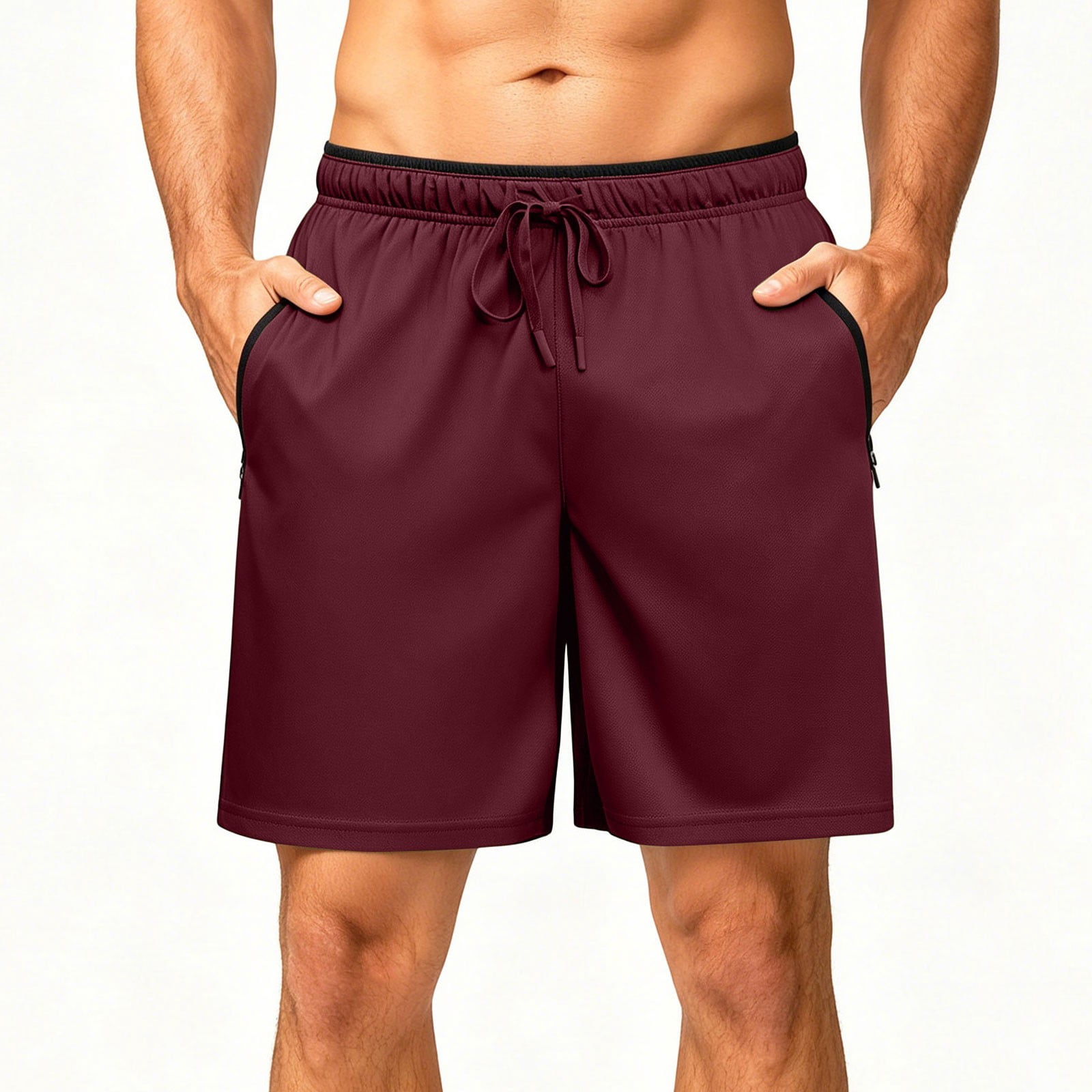 Enjoytime Running Shorts for Men Drawstring Elastic Waist 5 Inch Gym ...