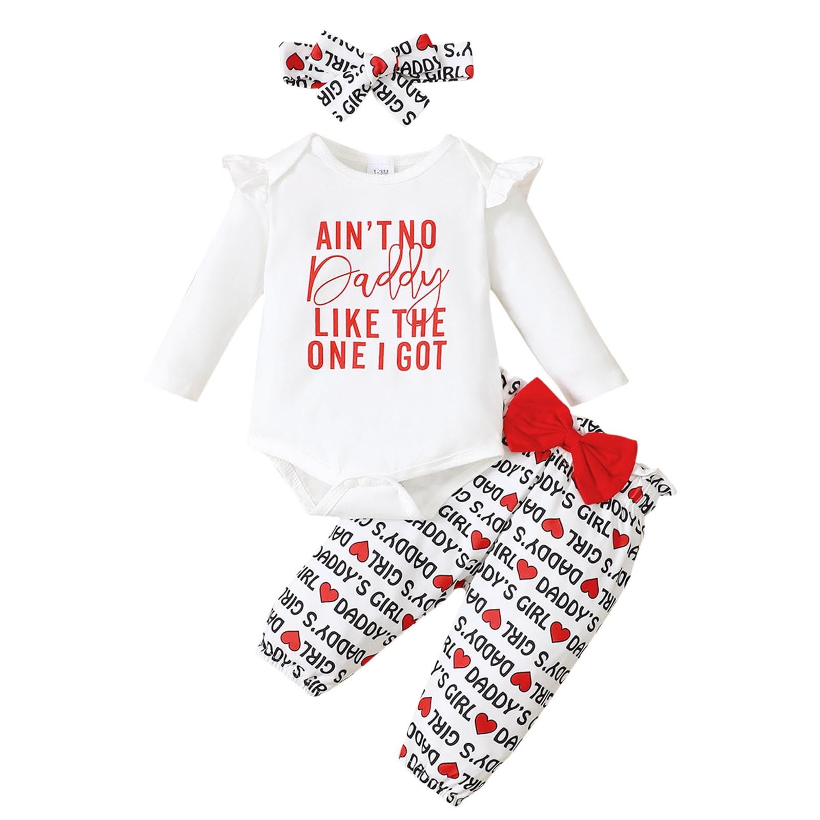 Enjoytime Valentines Day Spring Fall Baby Girls Sets for Newborn ...