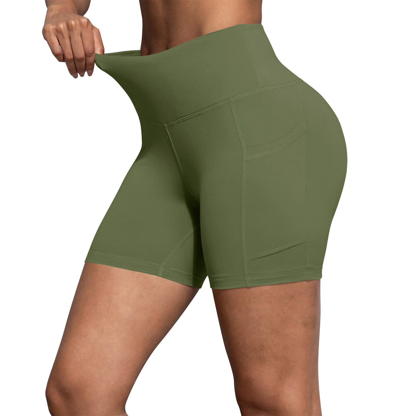 Enjoytime Womens Athletic Shorts High Waisted Tummy Control Lightweight ...