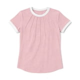 Enjoytime Womens Tops Patchwork Pleated Crewneck Casual Work Blouses ...