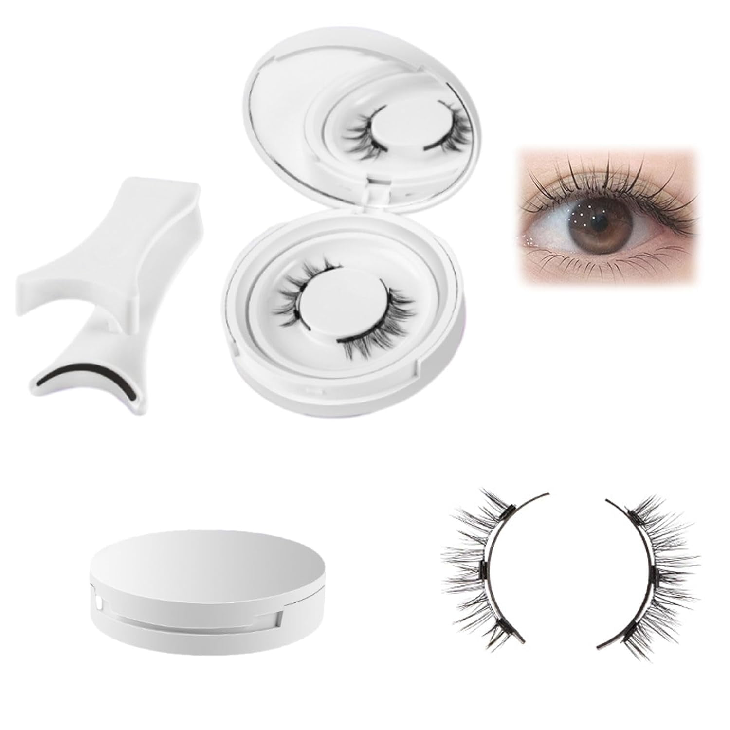 Enjuvie Magnetic Eyelashes Kit Asian, Eyelashes with Applicator, 2025 ...