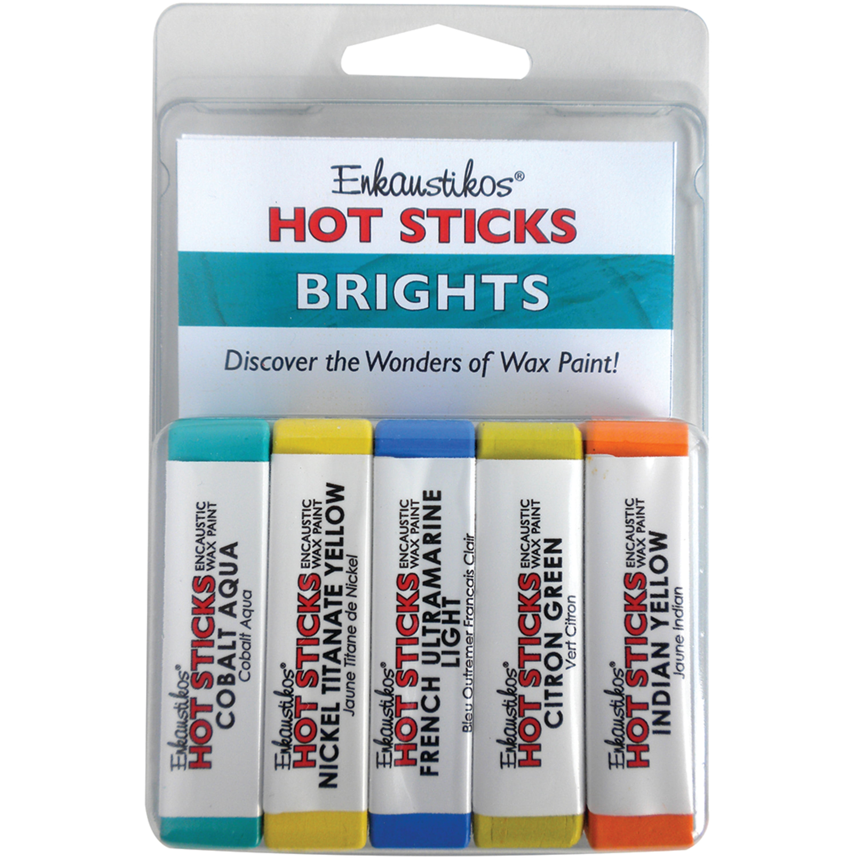 Enkaustikos Hot Sticks Set, 5-Sticks, Brights - Walmart.com