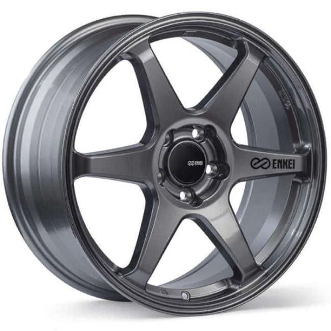 Enkei 18 x 8 in. 45 mm Offset 5 x 112 Bolt Pattern 72.6 Bore T6R Gloss ...