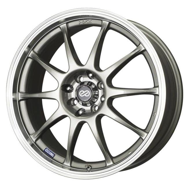 Enkei J10 17 x 7 in. 5 x 100 Bolt Pattern 38 mm Offset Silver with ...