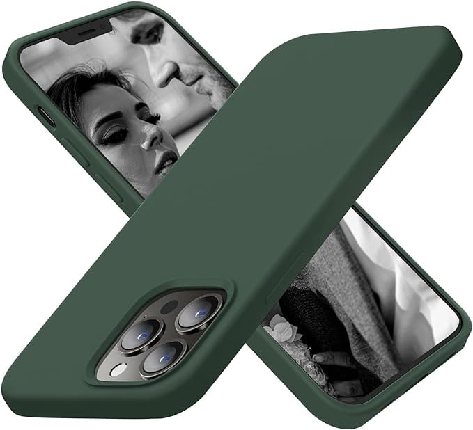 Enkey Compatible with iPhone 13 Case 6.1, Slim Liquid Silicone 3 Layers ...