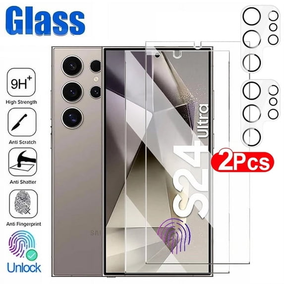 Enkey Galaxy S24 Ultra Screen Protector, 9H Tempered Glass Scratch ...