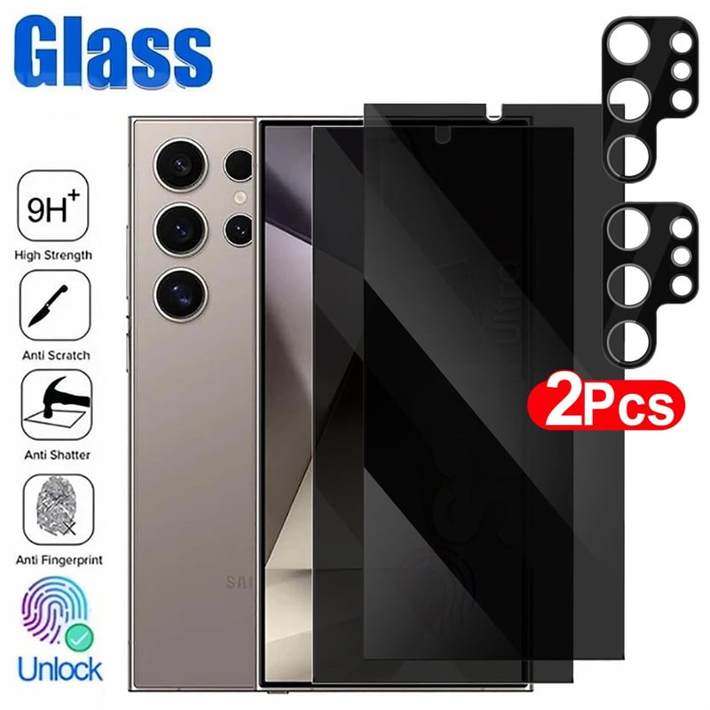 Enkey Samsung Galaxy S24 Ultra Privacy Screen Protector Tempered Glass ...