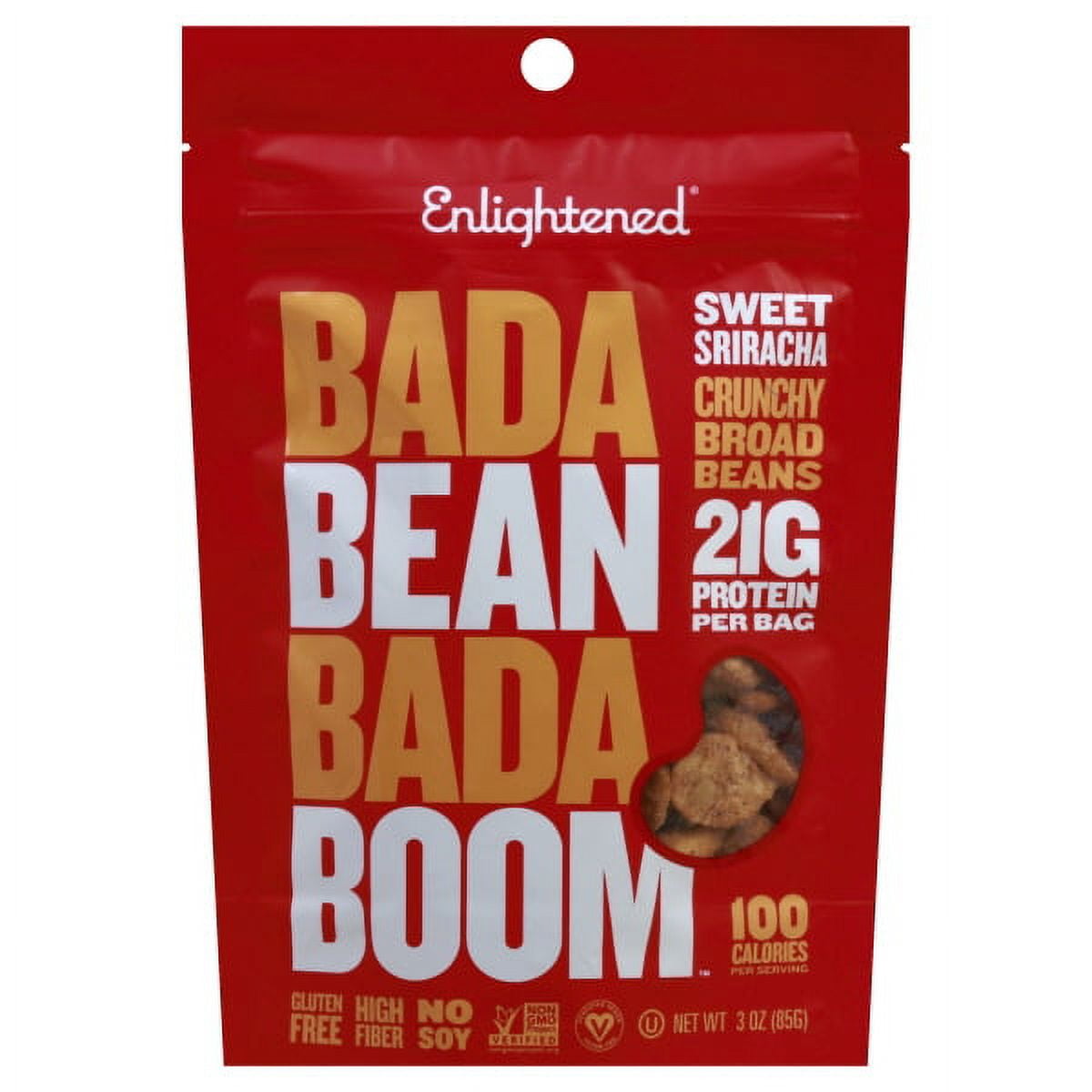 Enlightened Bada Bean Bada Boom Crunchy Broad Beans Sweet Sriracha, 3.0 ...