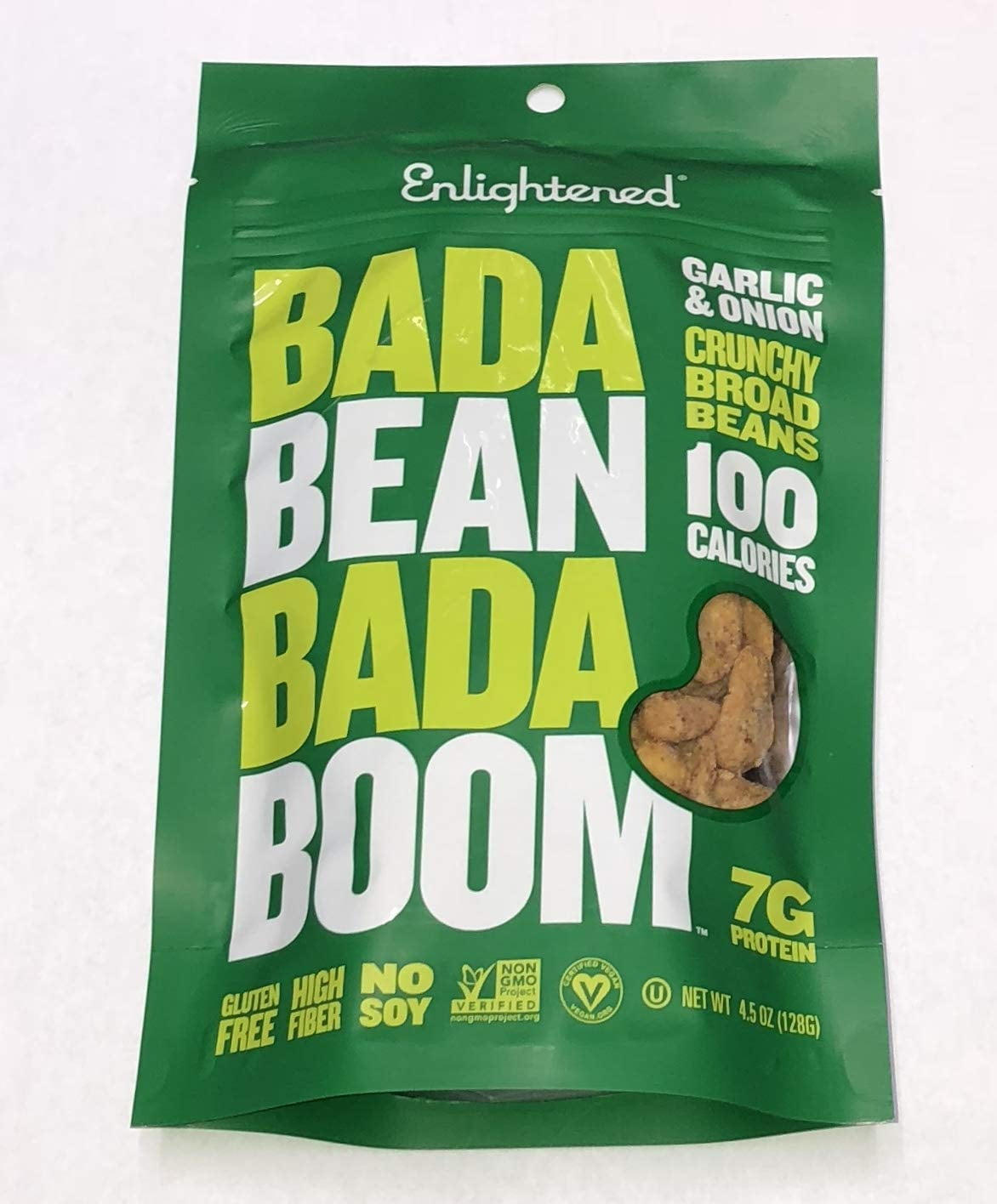 Enlightened Bada TI12 Bean Bada Boom Crunchy Broad Beans 4.5oz - 3 Bags ...