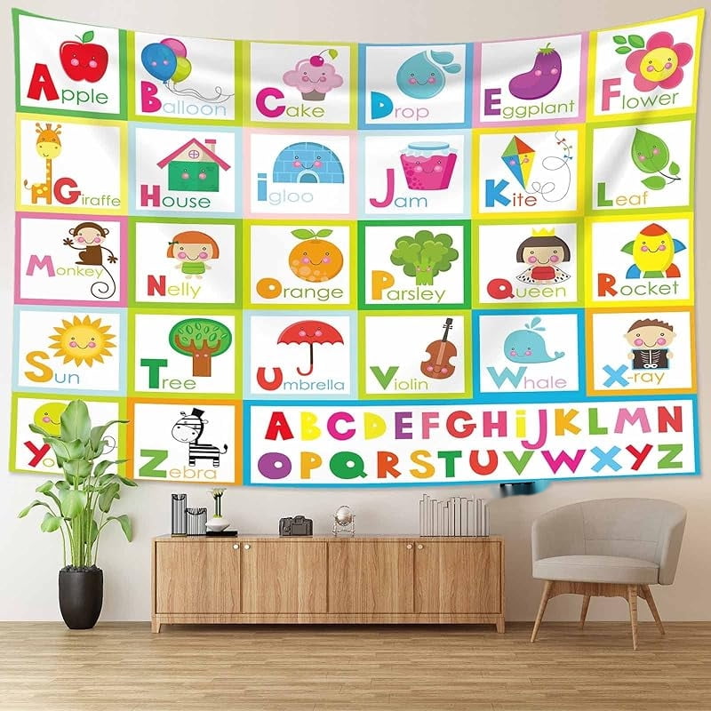 Enlightenment Alphabet Tapestries Large Size ABC Letters with Multiple ...
