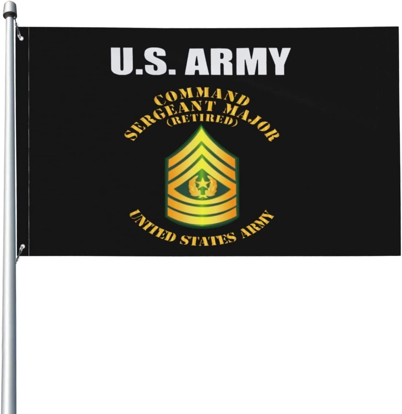 Enlisted CSM Retired Command Sergeant Major Garden 3x5Ft Flag Outdoor ...