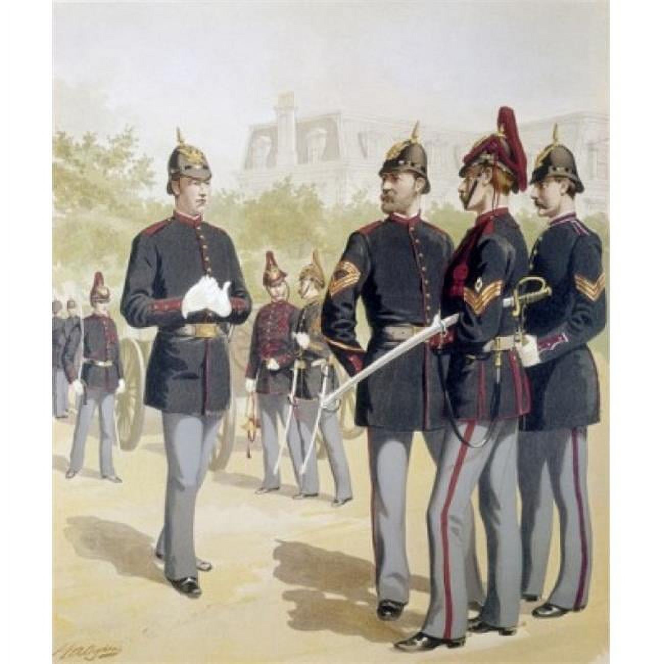 Enlisted Men Staff Corps & Artillery by Henry Alexander Ogden 1856-1936 ...