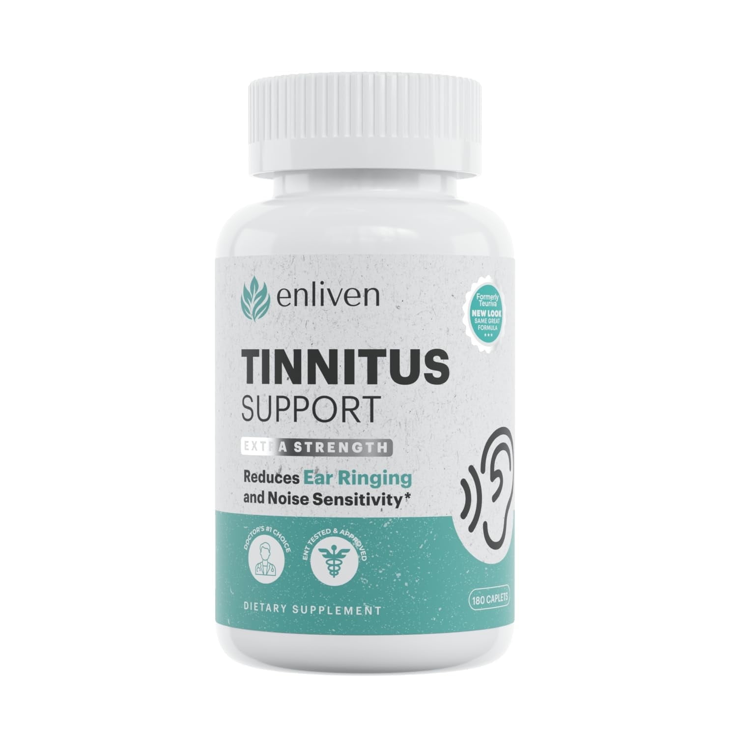 Enliven Extra Strength Tinnitus Support Supplement, Relief Formula for ...