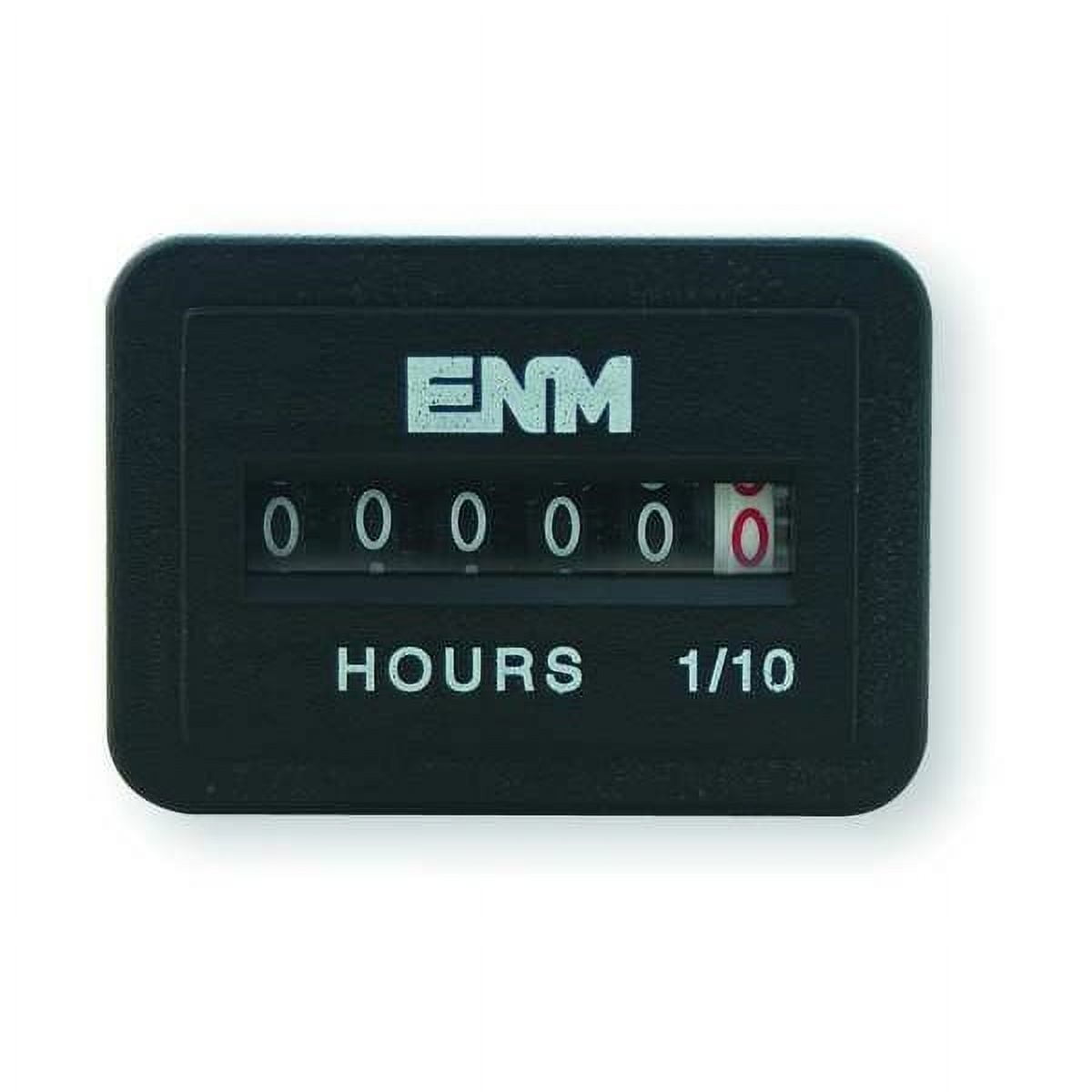 Enm DC Hour Meter,6-Digit,Flush Rectangular T41D45 - Walmart.com
