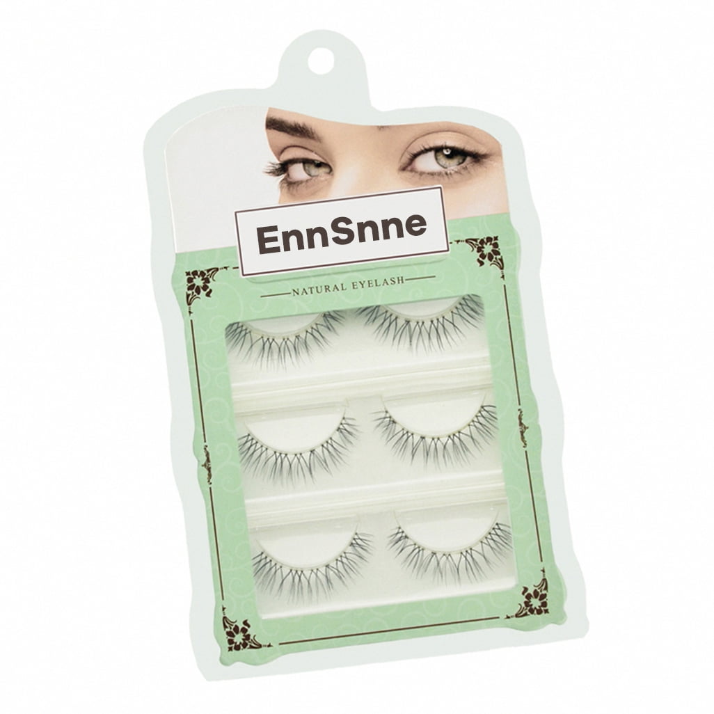 EnnSnne False eyelashes, 3 Pairs, Eyelashes Natural Look Short Lashes ...