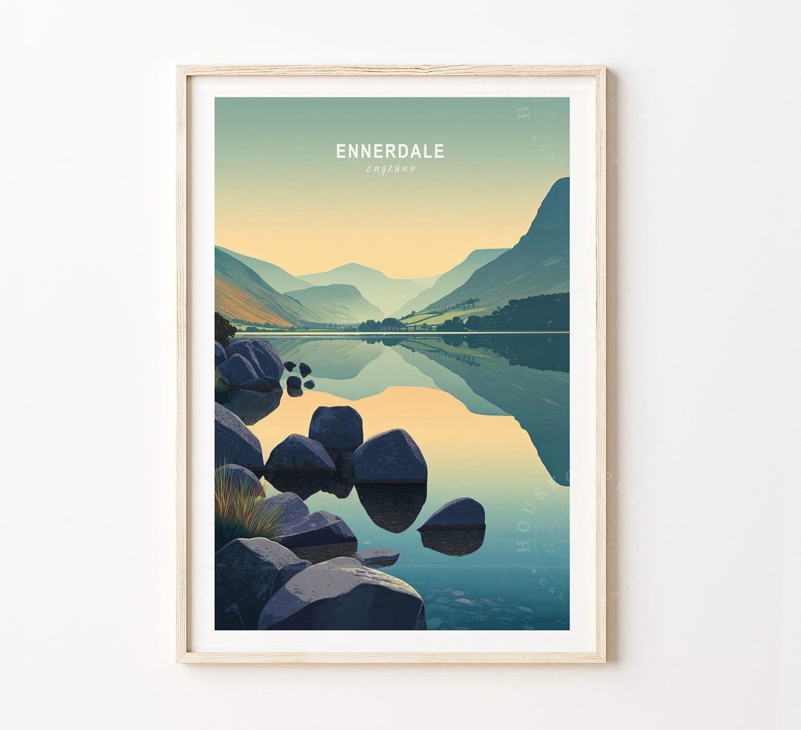 Ennerdale Water Lake District England Wilderness Nature Art, Unframed ...