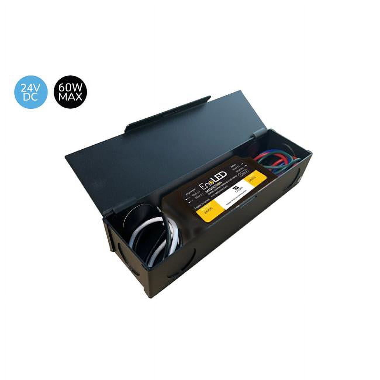 Enoled 60W 24V DC Magnetron Compact Triac & ELV Dimmable LED Driver, UL ...
