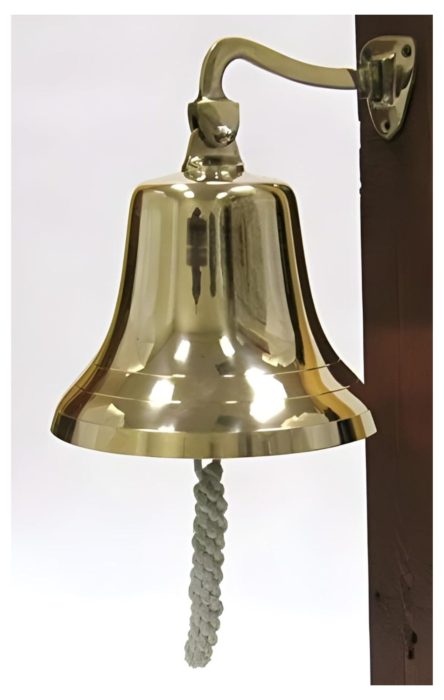 Enormous Wall Hanging Ship with Rope Polished Dinner Tip Indoor/Outdoor ...