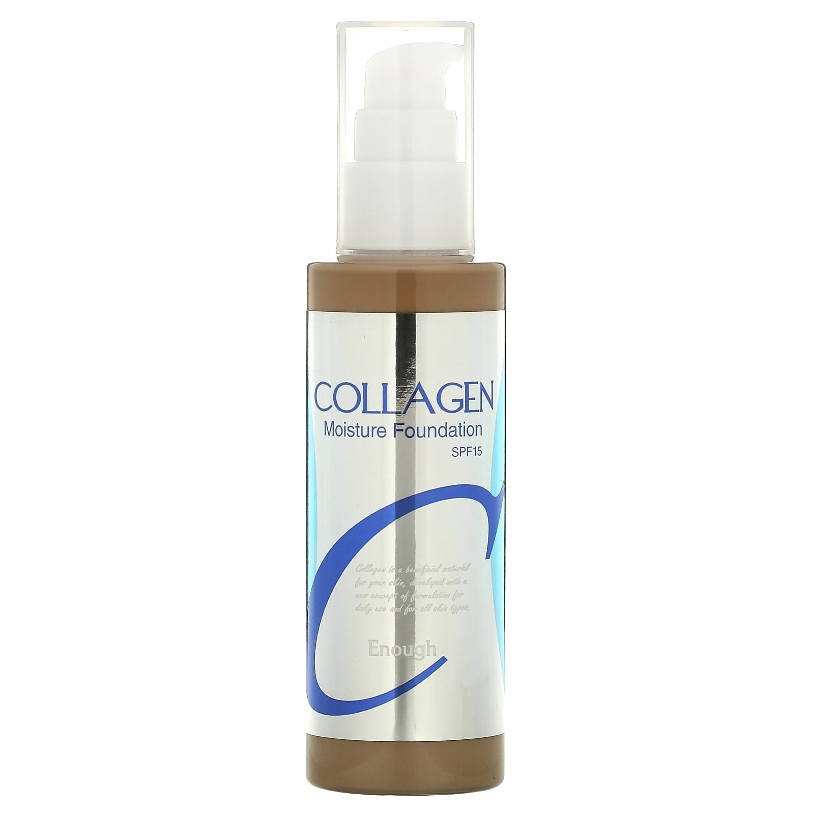 Enough Collagen, Moisture Foundation, SPF 15, #23, 3.38 fl oz (100 ml ...